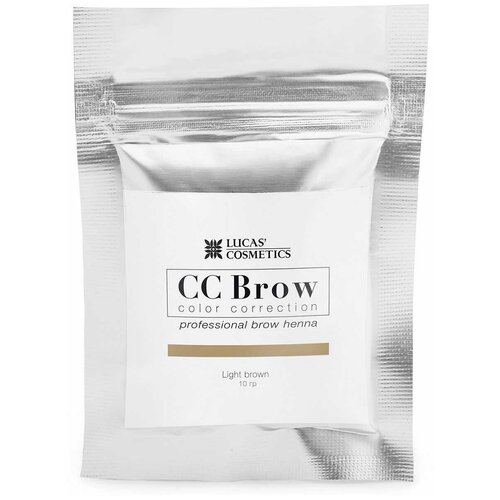 CC Brow Хна для бровей в саше 10 г, light brown, 10 мл, 10 г