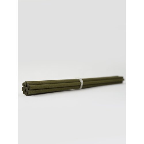 Фибровые палочки для ароматического диффузора темно-зеленые, 30 штук, 22 см/5 мм