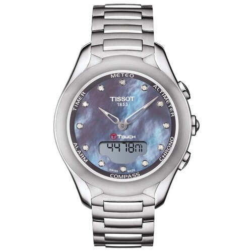 Наручные часы TISSOT T075.220.11.106.01, серебряный, черный