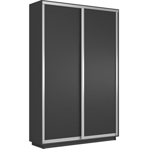 Шкаф купе для одежды, цвет Серый Диамант, 220Х140Х45 (ВхШхГ), 2 двери ДСП/ДСП