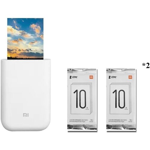 Портативный фотопринтер Xiaomi Mi Portable Photo Printer Комбинация 1