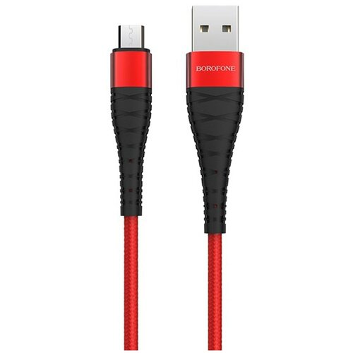 Кабель USB, micro USB, Borofone BX32 Munificent, 100 см, красный