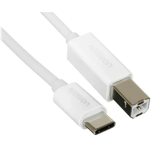 Аксессуар Ugreen US241 USB Type-C - USB-B 2.0 1.5m White 40417