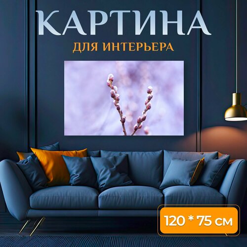 Картина на холсте "Джива, ива, кошки" на подрамнике 120х75 см. для интерьера