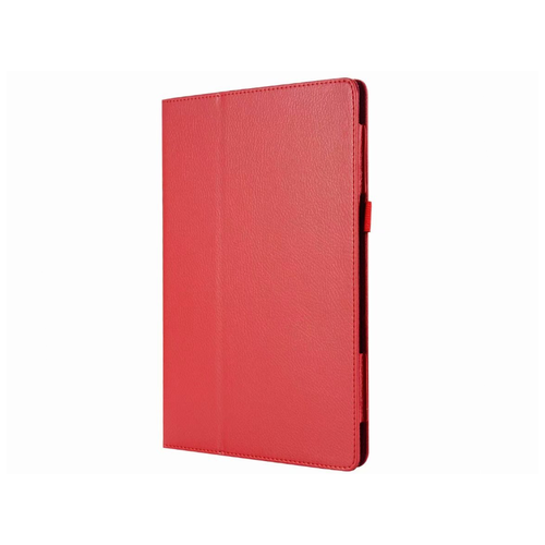 Чехол-обложка MyPads для Lenovo Tab M10 + Plus TB-X606F/M с мульти-подставкой красный кожаный