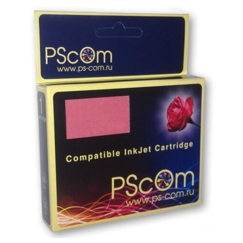 Картридж Ps-Com пурпурный (magenta) совместимый c HP CN055AE (№933XL), объем 40 мл.