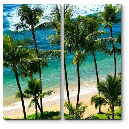 Модульная картина Тропический рай на земле90x90