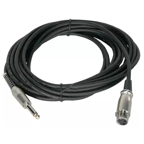 INVOTONE ACM1006/BK - микрофонный кабель, 6,3джек моно <-> XLR (мама), длина 6 м (черный)