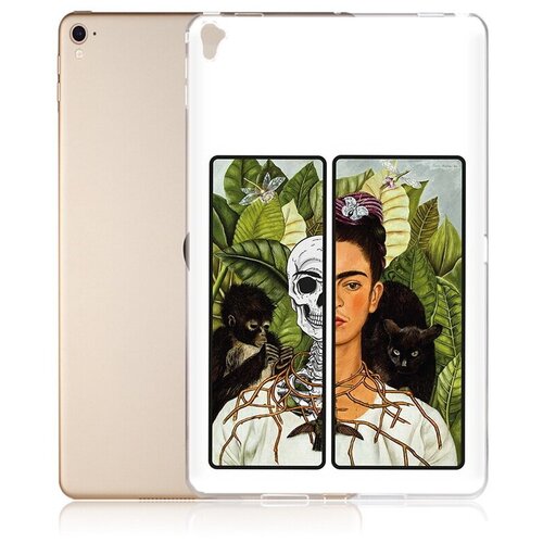 Чехол задняя-панель-накладка-бампер MyPads сдвоенная картинка девушка скелет для iPad Pro 2 10.5 A1701/A1709/iPad Air 3 (2019) противоударный