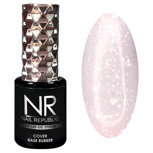 Nail Republic Базовое покрытие Cover Base Rubber MILK SHAKE, №115, 10 мл