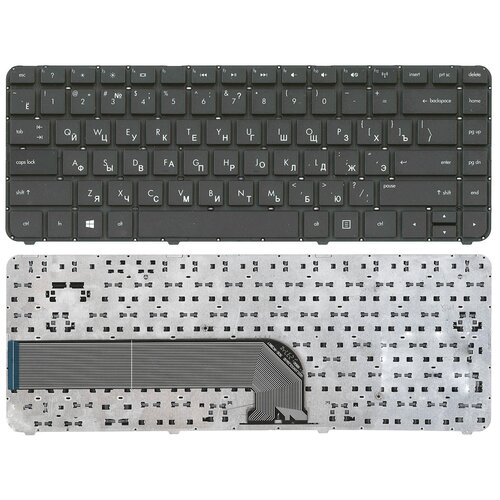 Клавиатура для ноутбука HP 0KN0-ZI1UK21 русская, черная без рамки