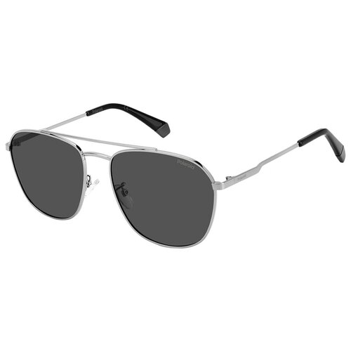 Солнцезащитные очки Polaroid PLD 4127/G/S, серебряный, серый