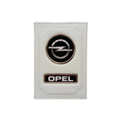 Обложка для автодокументов Opel 1-6-412, белый