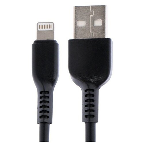 Кабель Hoco X20, Lightning - USB, 2 А, 3 м, PVC оплетка, чёрный