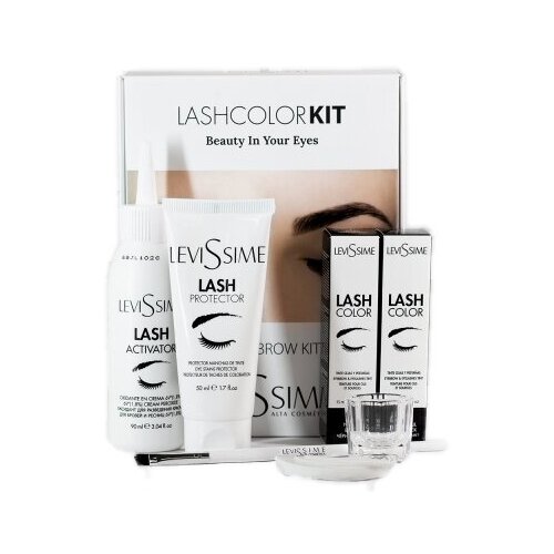 Levissime Набор для окрашивания ресниц Lash Color Kit, 50 мл