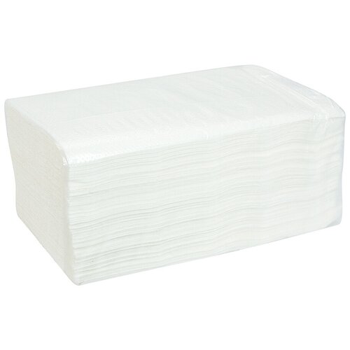 Полотенце бумажное • листовое 2-сл 210х220 мм 150 лист/уп 15 шт в наборе Z-сложения белое "ТС • 1 уп