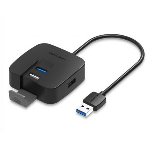 Концентратор Vention OTG USB 2.0/ USB 3.0 на 4 порта Черный - 0.5м. CHABD