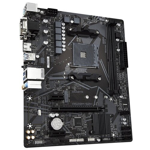 Материнская плата Gigabyte A520M S2H Soc-AM4 AMD A520