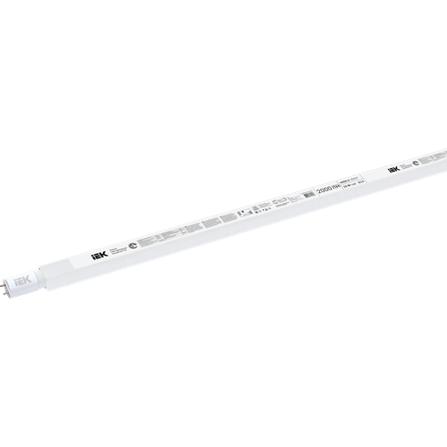 Лампа светодиодная LED 20вт G13 белый установка возможна после демонтажа ПРА | код. LLE-T8R-20-230-40-G13 | IEK (5шт. в упак.)