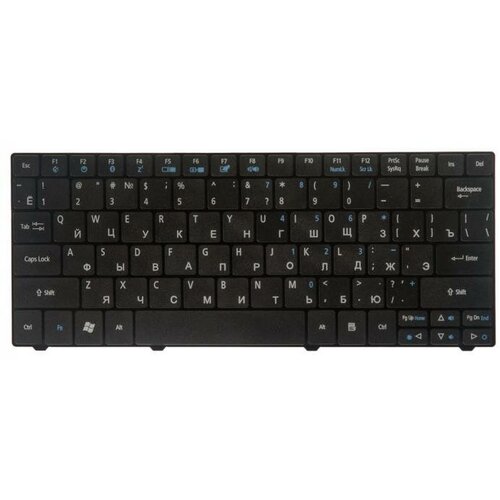 Клавиатура для ноутбука ACER Aspire ONE 721 751 751H 753 752 ZA3 ZA5 1810 1830 1410 (черная) Гор. Enter