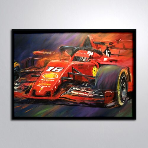 Постер в раме/Болид формулы 1 Шумахер Феррари f1 Картина