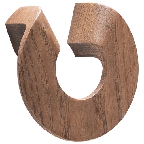 Ручка мебельная 40 мм, деревянная, кольцо, коричневая, круглая, для кухни или кухонной мебели, шкафа, м/о 40 мм, модель: "Corsica" 1 шт.