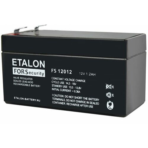 Аккумулятор FS 12В 1,2Ач (FS 12012) | код.100-12/012S | Etalon battery (7шт. в упак.)