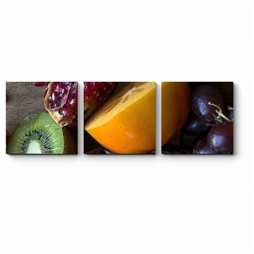 Модульная картина Экзотические фрукты 170x57