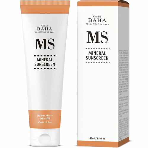 Cos De BAHA Крем для лица солнцезащитный минеральный MS Mineral Sunscreen, 45 мл