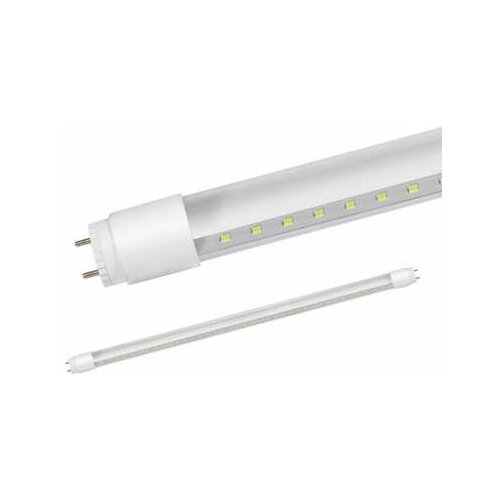 Лампа светодиодная LED-T8R-П-PRO 10Вт линейная прозрачная 6500К холод. бел. G13R 1000лм 230В 600мм поворотн. IN HOME 4690612030944