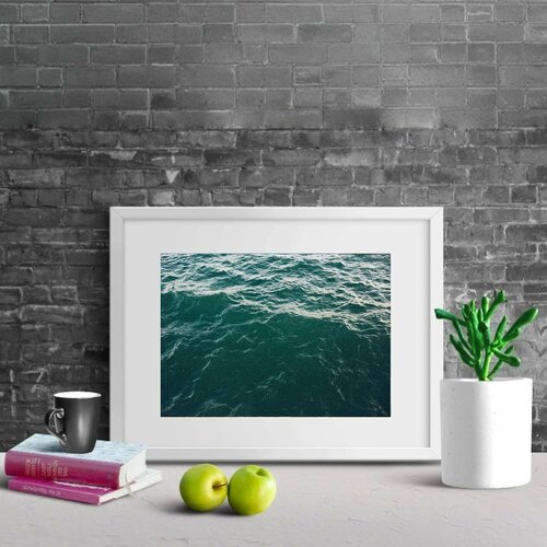 Постер "Морская вода" Cool Eshe из коллекции "Природа", плакат А4 (29,7 х 21 см)