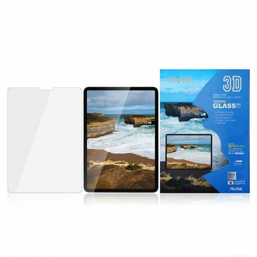 Защитное стекло ANANK 3D Curved Edge Glass for iPad 7, 8, 9 (10.2") 2019/2020/2021 Transparent