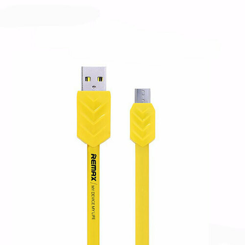 USB Дата-кабель Remax Fishbone Micro USB 1м (желтый)