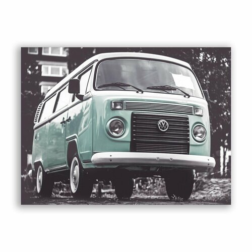 Постер, плакат на бумаге / Volkswagen Retro VW T1 / Размер 40 x 53 см