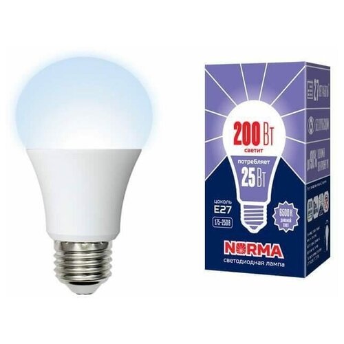 Лампа светодиодная E27 25W 6500K матовая LED-A70-25W/6500K/E27/FR/NR UL-00004471