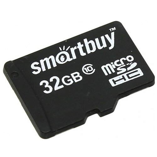 Карта памяти Micro SDHC 32Gb SmartBuy Class 10 без адаптера (SB32GBSDCL10-00)