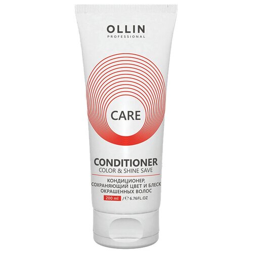 Кондиционер, сохраняющий цвет и блеск окрашенных волос Ollin color and shine save conditioner 200 мл