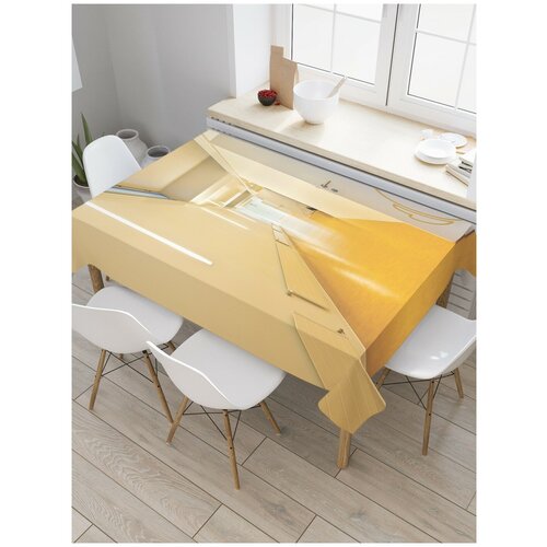 Скатерть прямоугольная JoyArty на кухонный стол "Светлый коридор" из оксфорда, 180x145 см