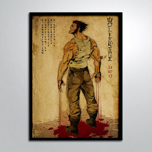 Постер в раме/Росомаха Бессмертный Хью Джекман Япония The Wolverine