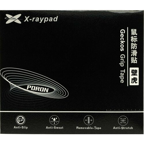 X-raypad Противоскользящие наклейки на мышь X-raypad Geckos для Logitech G Pro X Superlight, чёрные