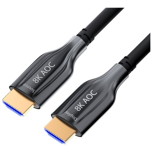 Кабель GCR HDMI-HDMI (GCR-AOC1), 100 м, 1 шт., черный