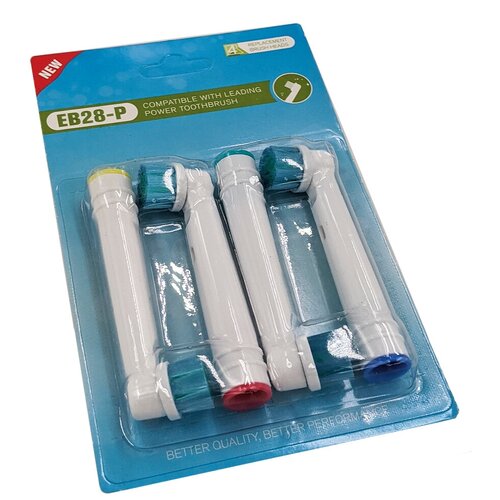 Насадка ICON EB28-P, совместима с электрической зубной щеткой Oral B, 4 шт.