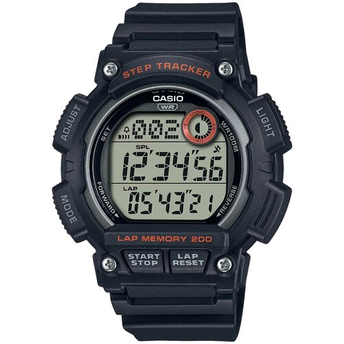 Наручные часы CASIO Collection WS-2100H-1A, серый, черный