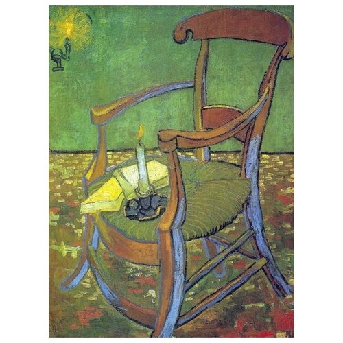Репродукция на холсте Стул Поля Гогена (Свободный стул) (Paul Gauguin's Chair (The Empty Chair)) Гоген Поль 30см. x 41см.