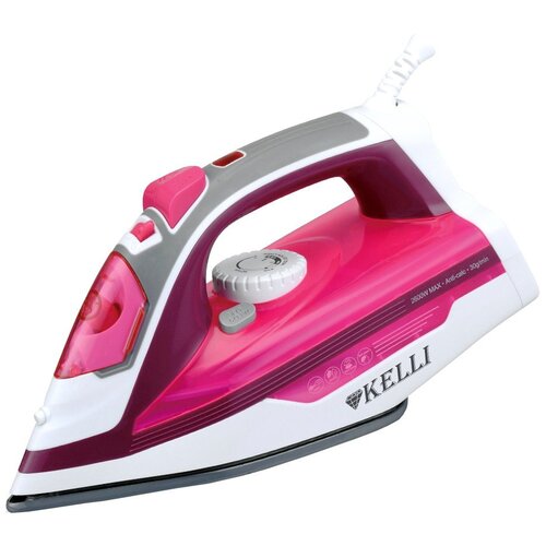 Утюг Kelli KL-1627, розовый/белый/серый