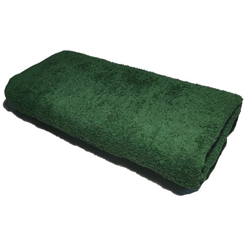 Полотенце банное, махровое 70х140 см Хлопок 100% 430г/м2 Темно-зеленый