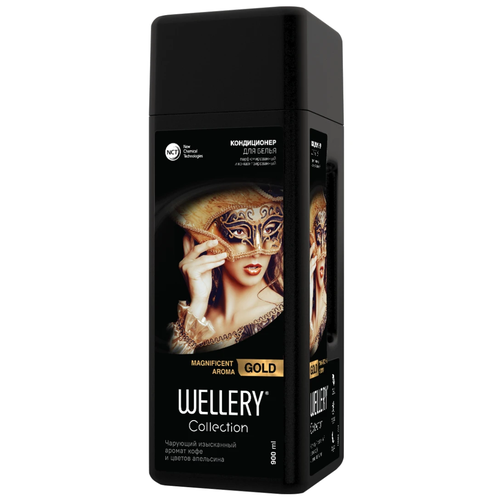 Wellery Парфюмированный кондиционер для белья Collection Gold с ароматом кофе и цветов апельсина, 0.9 л