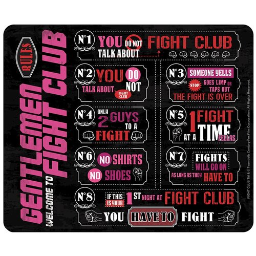 Коврик для мыши Fight Club: Fight Club Rules