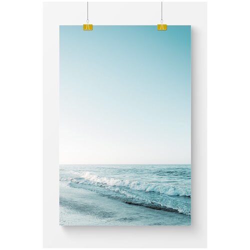 Постер для интерьера Postermarkt Море и горизонт, 60х90 см, в тубусе