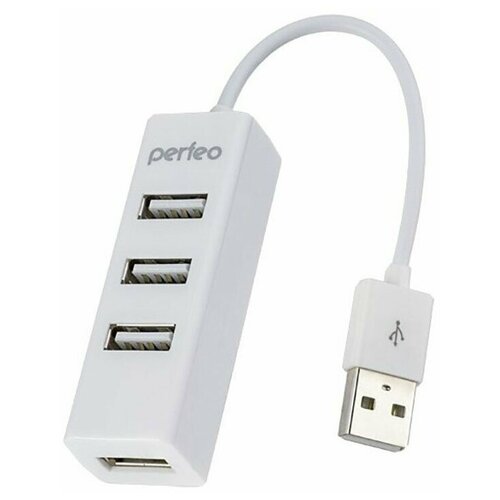 USB-концентратор Perfeo USB-HUB 4 Port PF-HYD-6010H (белый)